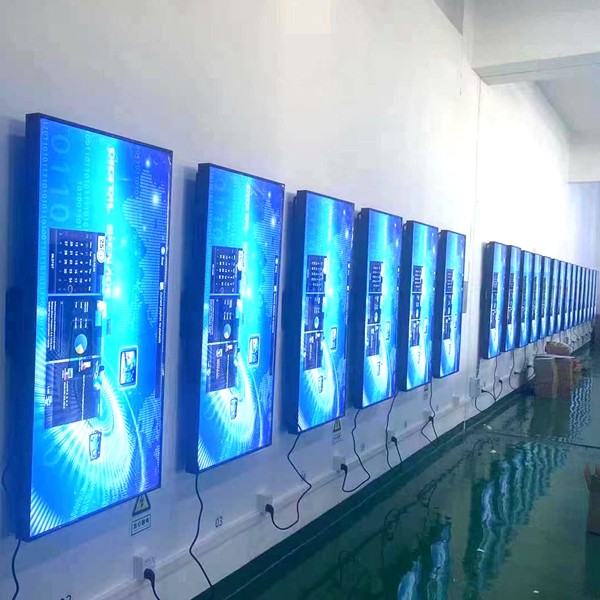 55 Inch Shop Window LCD Display Panel Hanging 3500nits 1080p
